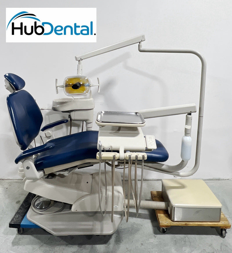 ADEC 1221 Dental Chair, Radius Delivery w/Cuspidor, Asst’s Pkg & Light ...